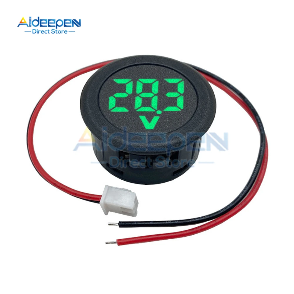 DC4-100V-AC50-500V-LED-Digital-Display-Circular-2-Wire-Voltmeter-DC ...