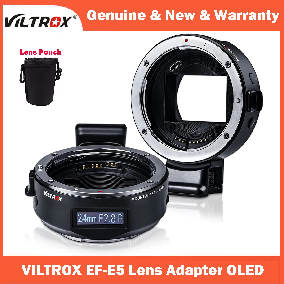 Viltrox-EF-E5-5th-Auto-Foco-EF-para-E-Mount-Lens-Adapter-C-mera-Canon ...