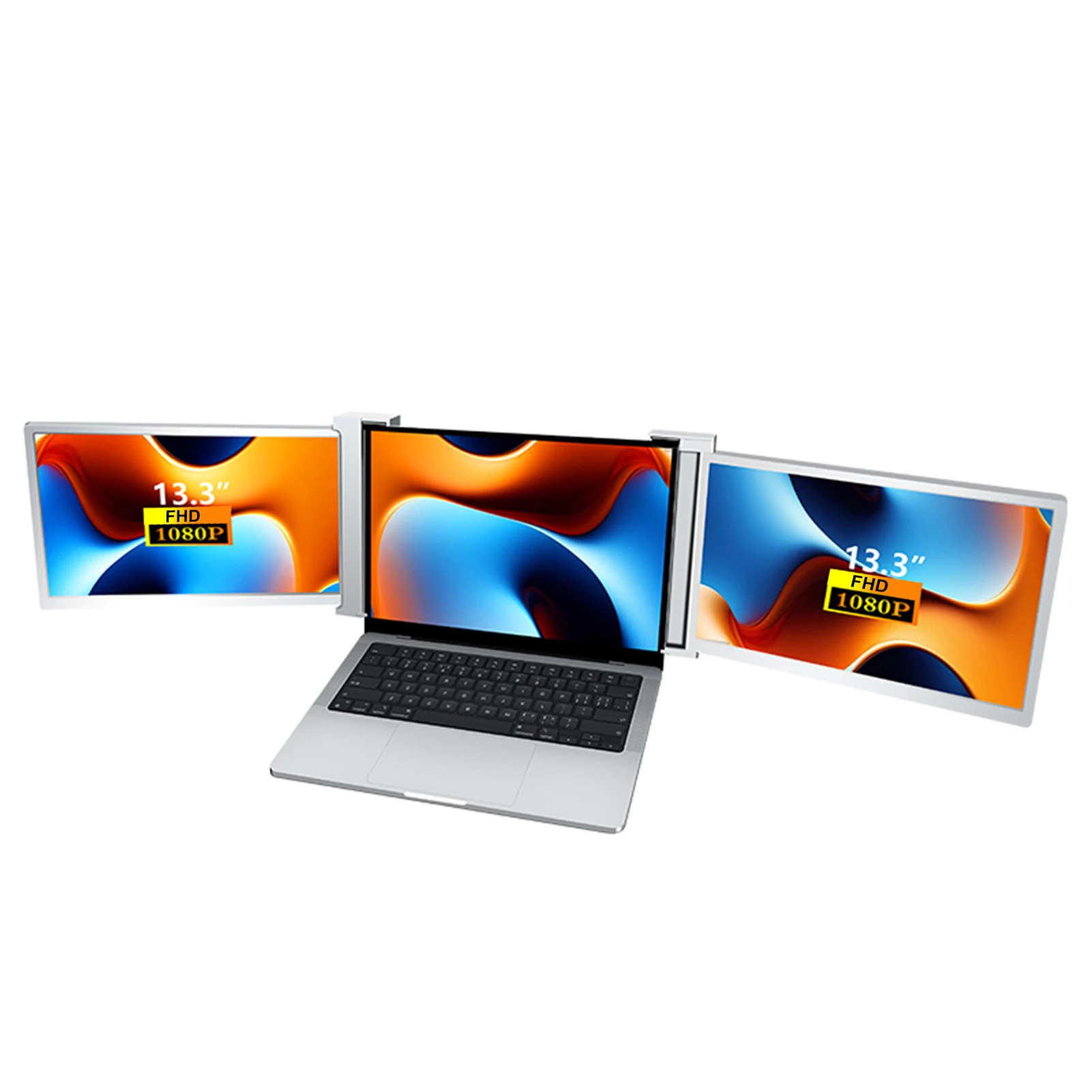 13-3-Laptop-Screen-Extender-1080P-FHD-Portable-Triple-Monitor-for ...