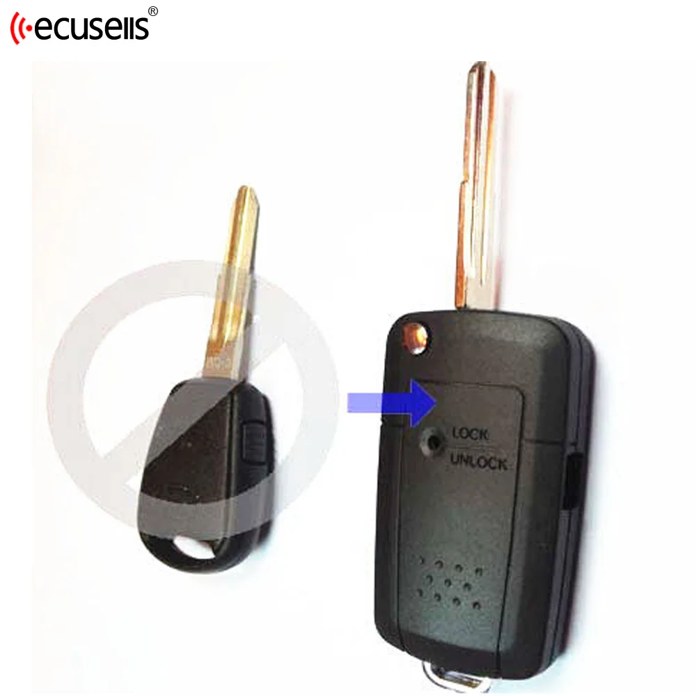 Ecusells-1-Button-Replacement-Folding-Flip-Remote-Car-Key-Shell-Case ...