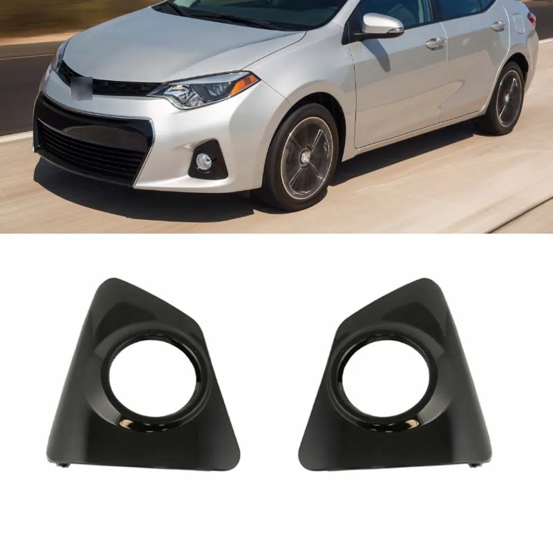 Fog Light Lamp Trim Cover For Toyota Corolla S 2014 2015 2016 Glossy ...