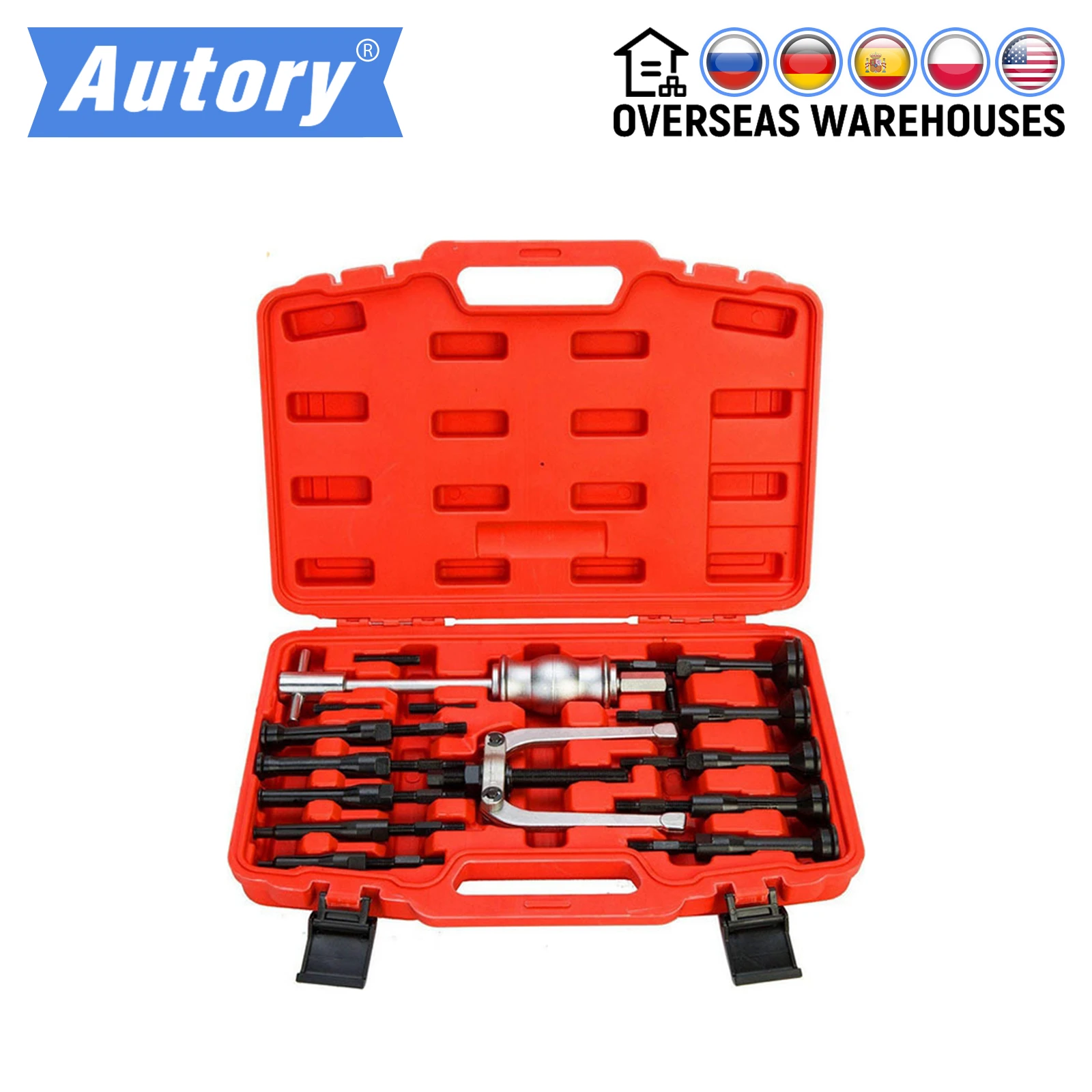 16pcs Car Bearing Separator Bearing Puller Converter Removal Inner ...