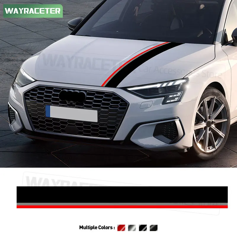 Sport-Performance-Tri-Color-Engine-Cover-Vinyl-Decal-Hood-Bonnet ...