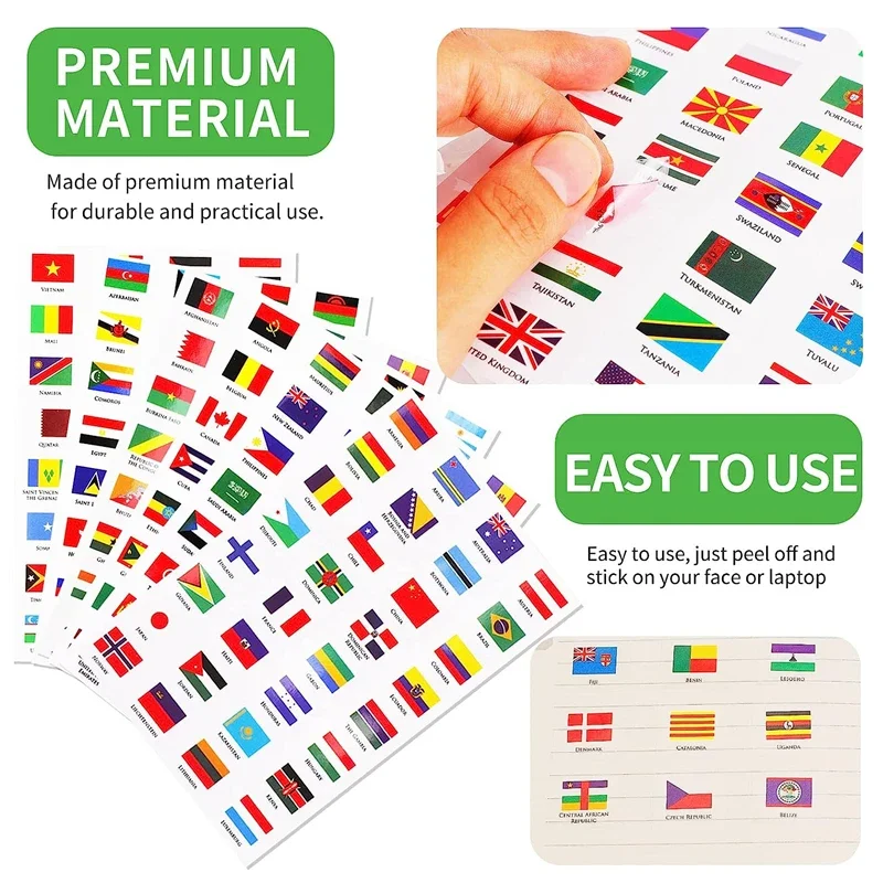 192-Countries-World-Flag-Stickers-Self-Adhesive-World-Country-Travel ...