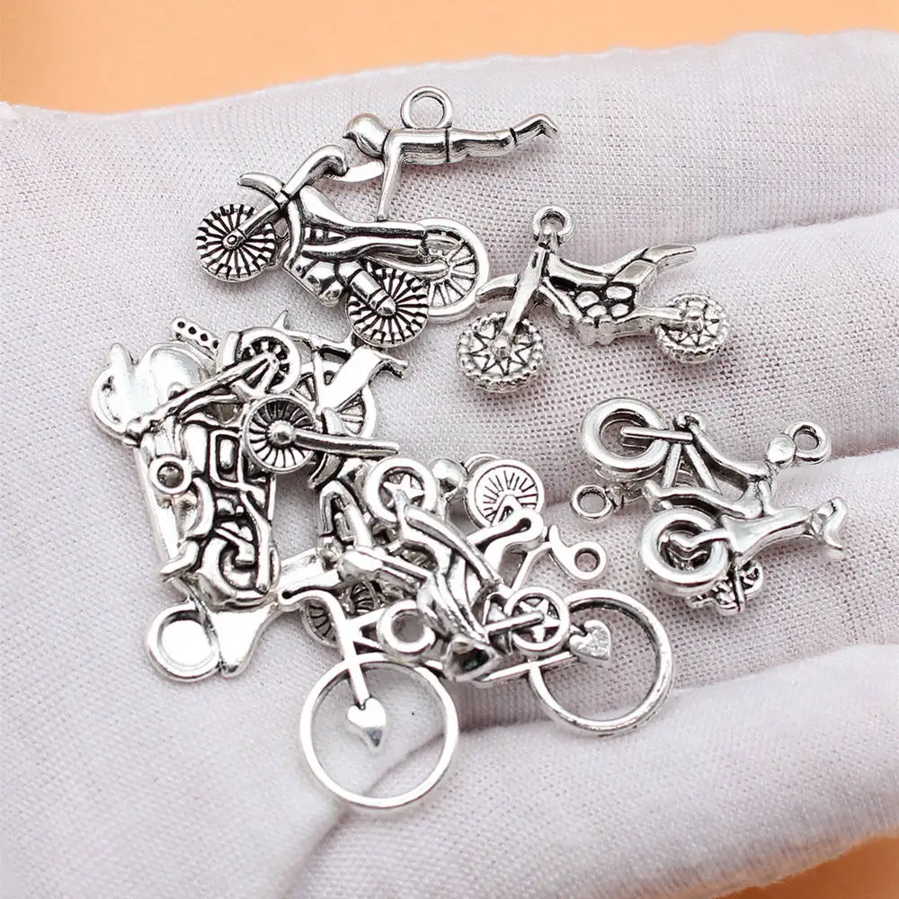 Jewelry-Materials-Antique-Silver-Color-Motorcycle-Bicycle-Electric ...