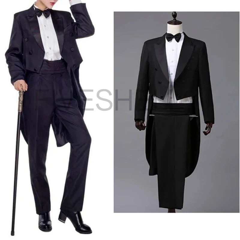 Adults-Men-s-Tailcoat-Classic-Modern-White-and-Black-Basic-Style-Mens ...