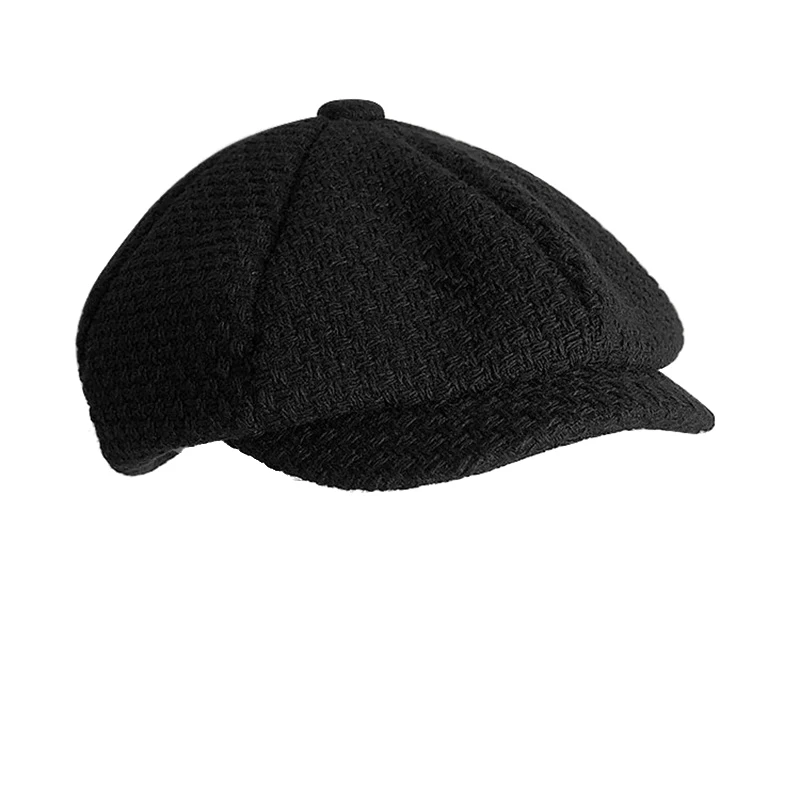 New Men Hat British Style Octagonal Hats Winter Wool Hat Gatsby Cap Ivy ...