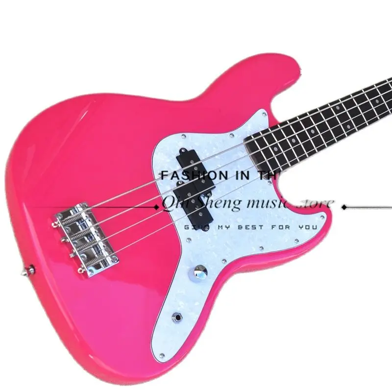 Electric Bass Guitars Pink