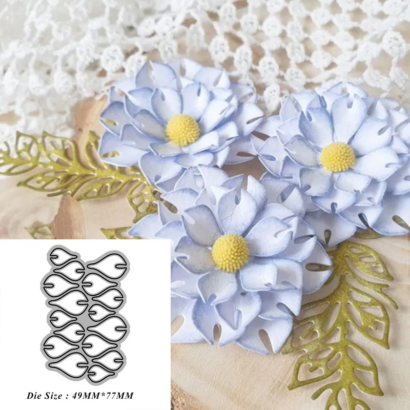 Metal Cutting Dies 3D Flower Frame Dies Scrapbooking Stamps Stencils ...