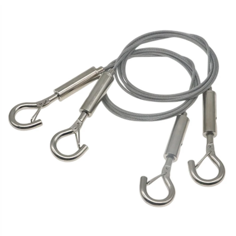 Adjustable-Automatic-Wire-Rope-Spring-Hook-Clothesline-Picture-Hanging ...