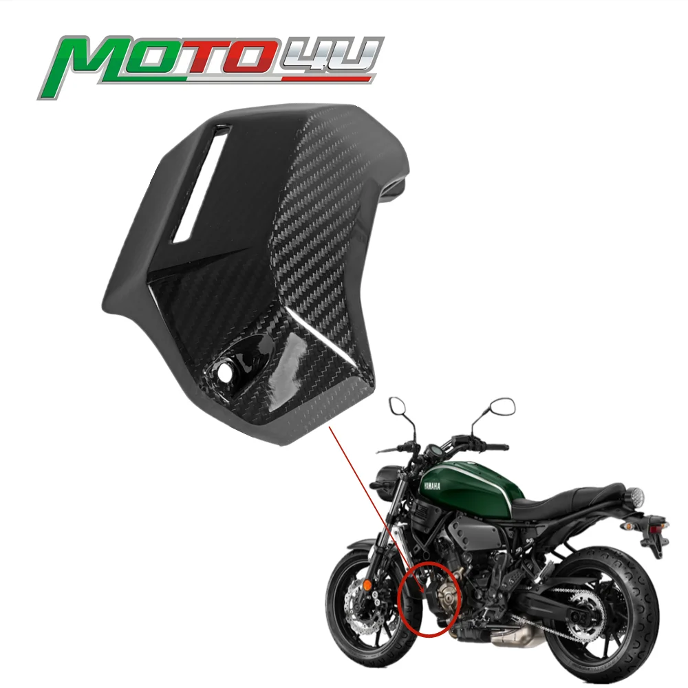 For-YAMAHA-XSR700-XSR-700-100-Carbon-Fiber-Water-Cooler-Cover-Radiator ...