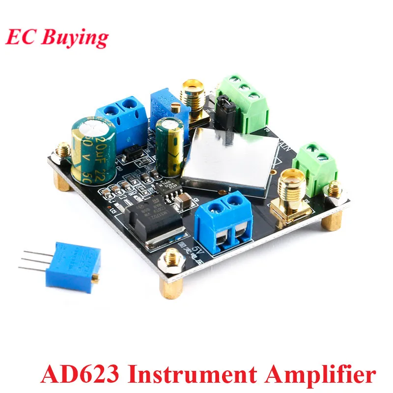 AD623 Instrument Amplifier Module Voltage Instrumentatio AMP Adjustable ...