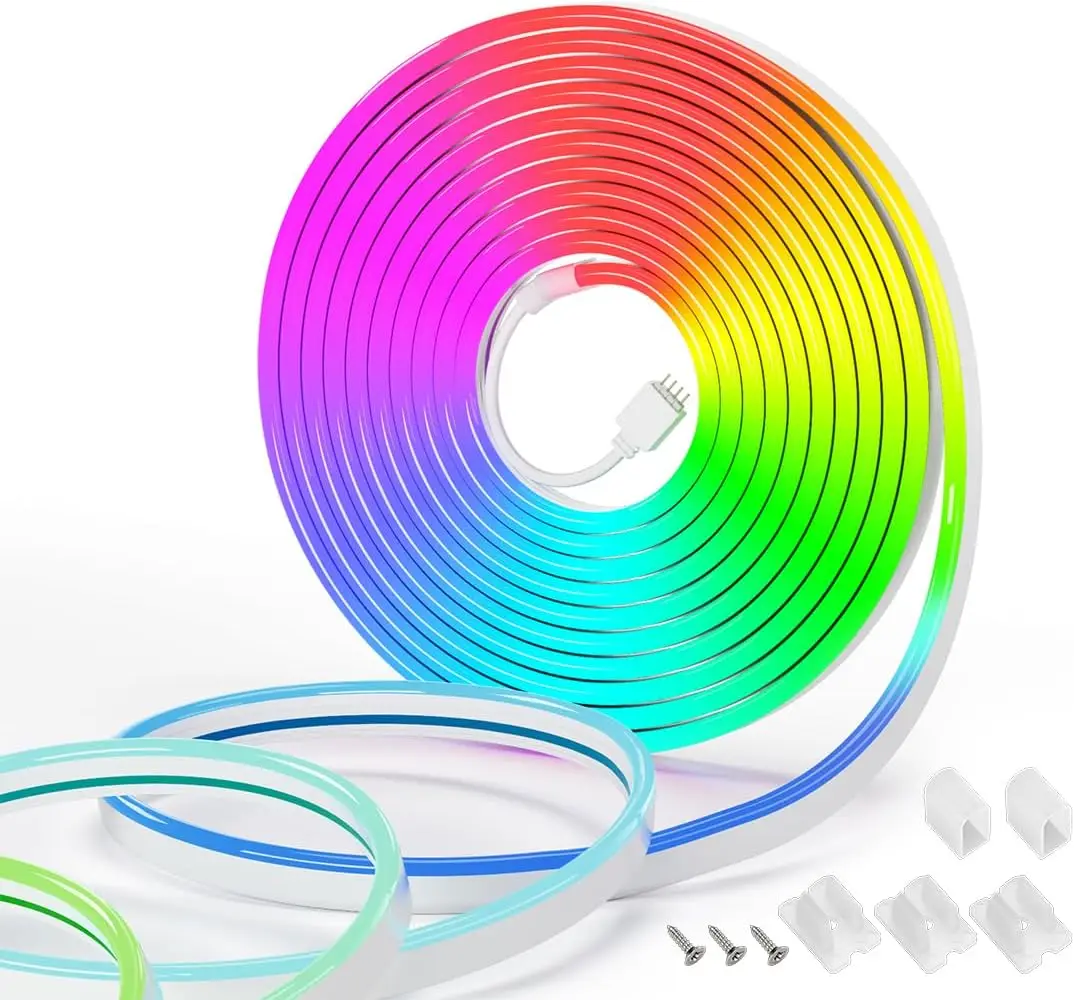 USB-Led-Neon-Rope-Lights-16-4Ft-Flexible-Led-Rope-Lights-3Key-Button-5V ...