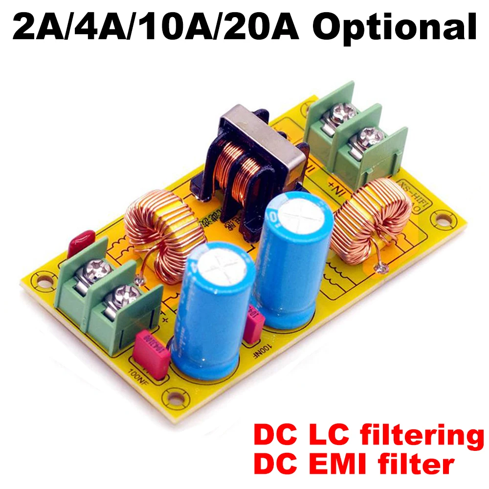 2A-4A-10A-20A-DC-LC-Filter-EMI-Electromagnetic-Interference-Filter-Emc ...