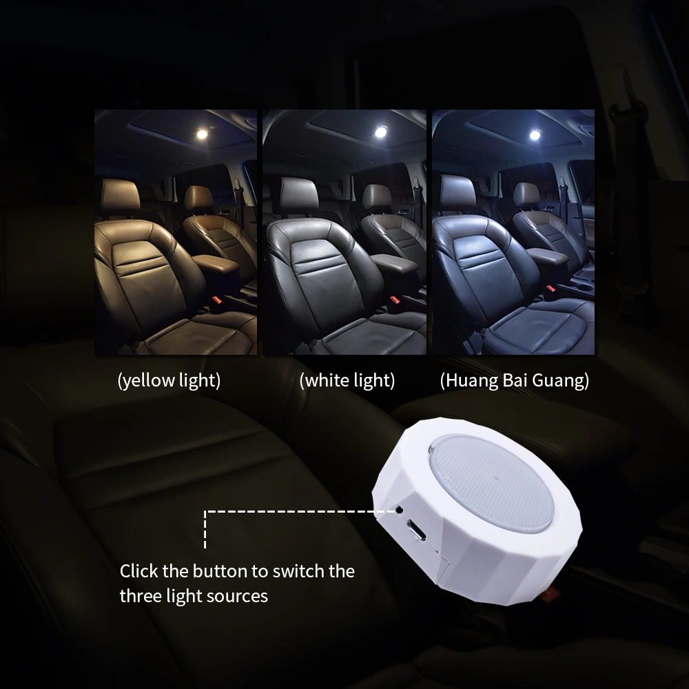 Imán de techo para coche, luz led nocturna para inodoro con sensor de ...
