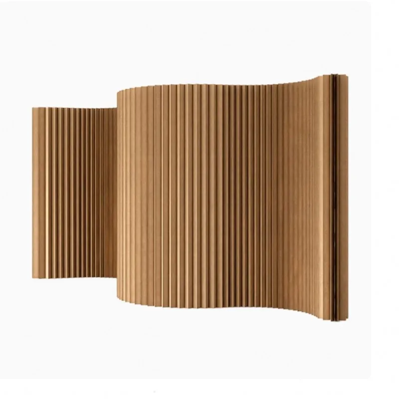 Creative-Waterproof-Brown-Color-Folding-Organ-Paper-Wall-Room-Dividers ...
