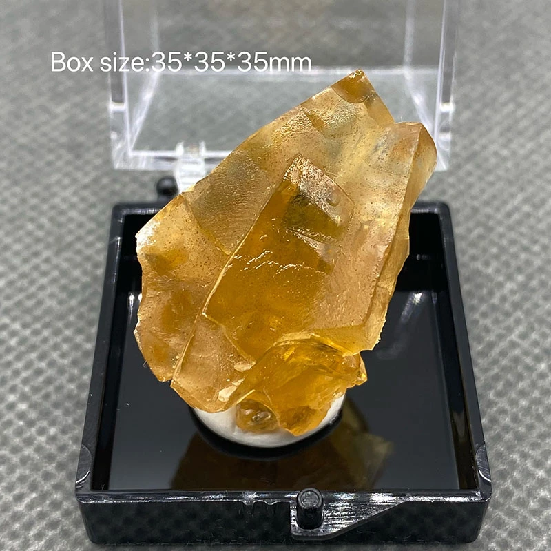 % 100% doğal turuncu Amber kalsit mineral örneği taşlar ve kristaller ...