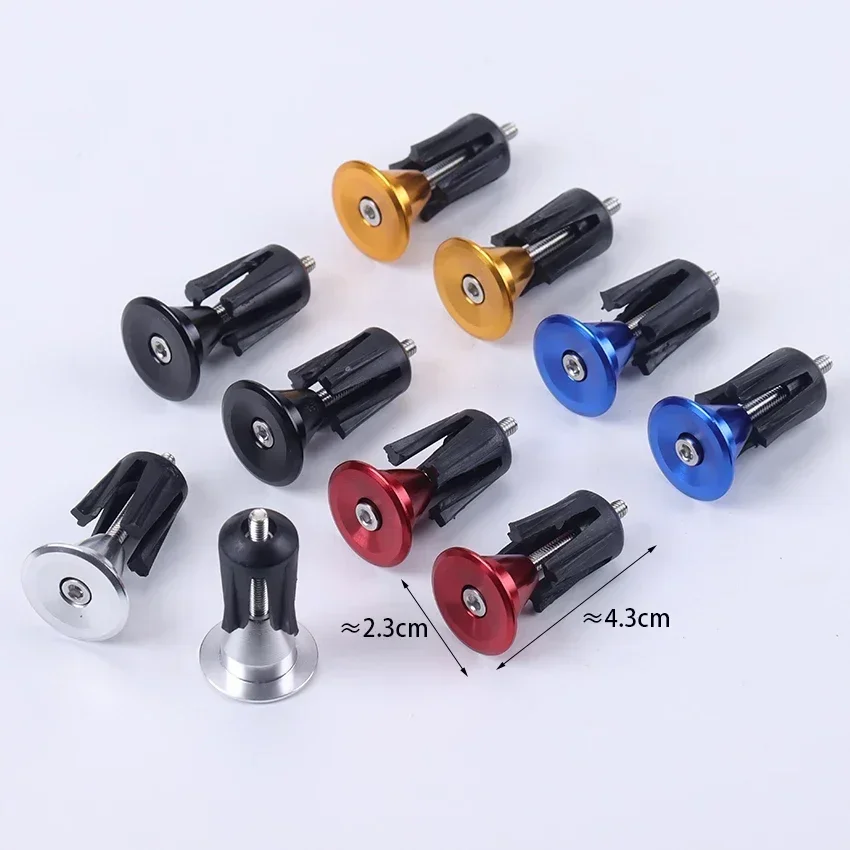 1-Pair-MTB-Bike-Handle-Bar-End-Cap-Aluminium-Alloy-Multicolor-Mountain ...