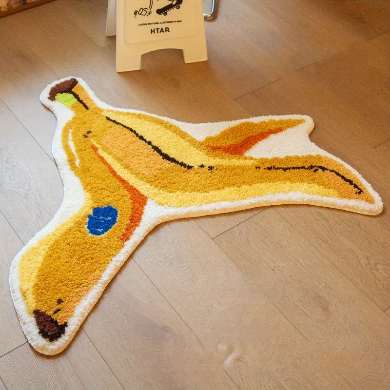 Creative-Funny-Banana-Skin-Carpet-Irregular-Living-Room-Decoration ...