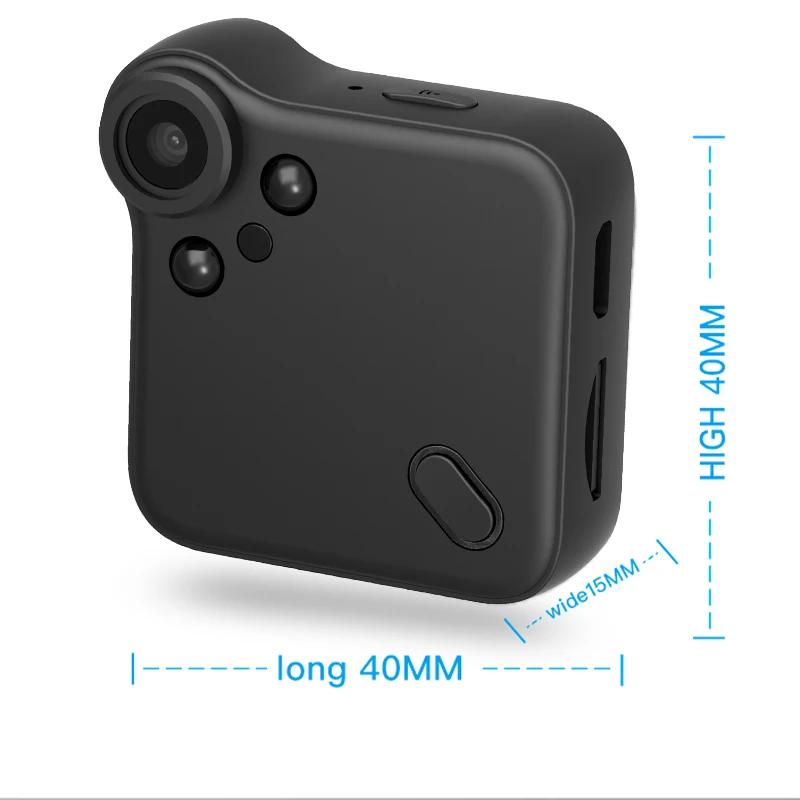 Caméra noire-Mini caméra de surveillance IP P2P, HD 1080P, WiFi, vision ...