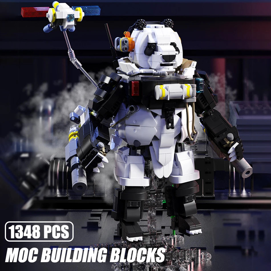 1348Pcs-Technical-Fubao-Panda-Mecha-Building-Blocks-Set-Mechanical ...