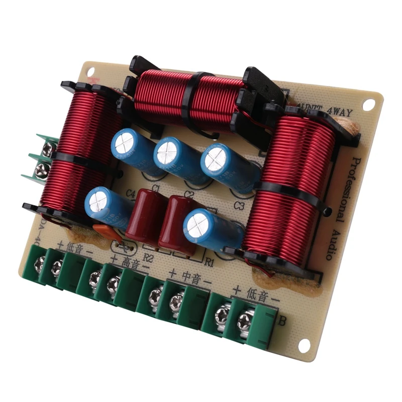 120W-4-Way-Crossover-Audio-Speaker-Crossover-Dual-Bass-Midrange-Treble ...