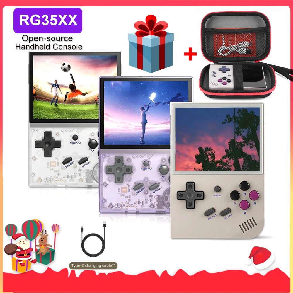Anbernic rg35xx handheld game console 3.5 Polegada ips tela Cortex A9 ...