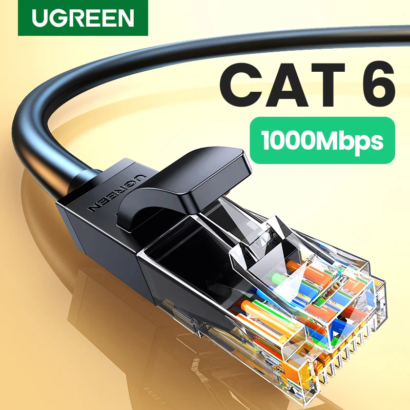 UGREEN Ethernet Cable 1000Mbps Cat 6 Network Lan Cord UTP Gigabit ...