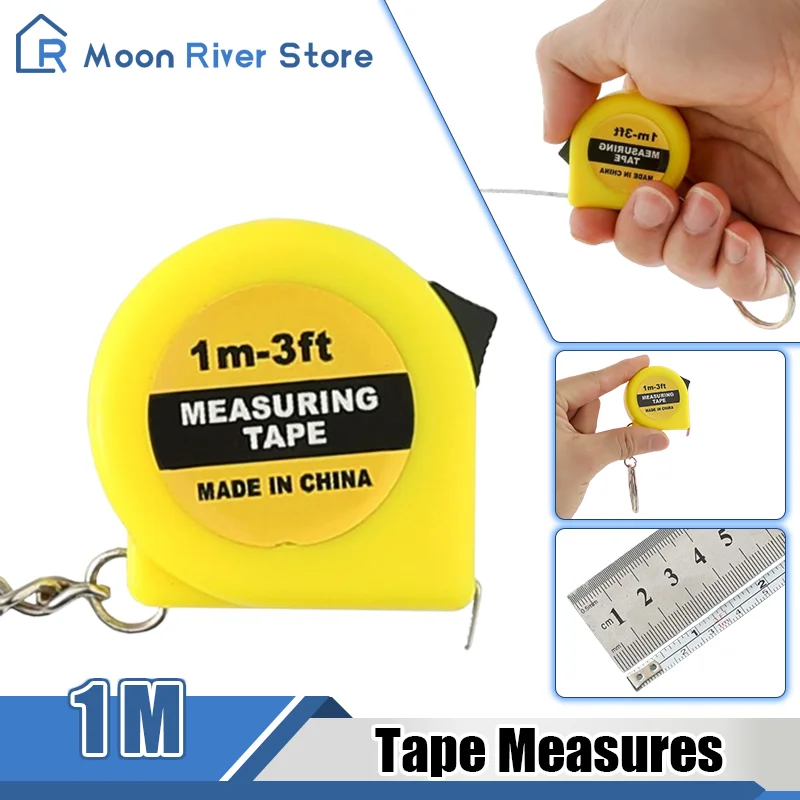 1-Meters-Small-Tape-Measures-Metric-and-Imperial-System-Key-Ring-Mini ...