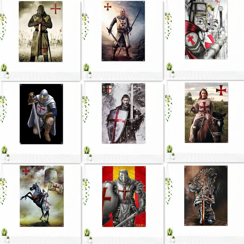 Medieval-Armor-Warrior-Wall-Art-Posters-Vintage-Knights-Templar ...