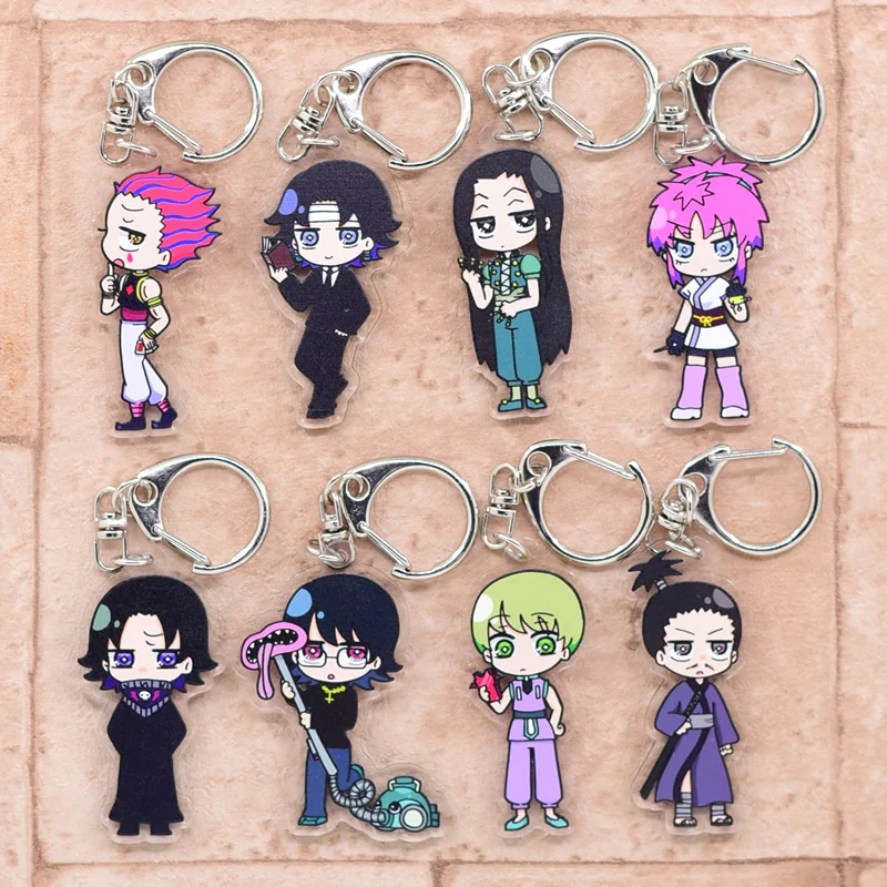 Classic-Anime-Keychain-Arcylic-Cartoon-Figures-Keyrings-Decorations ...