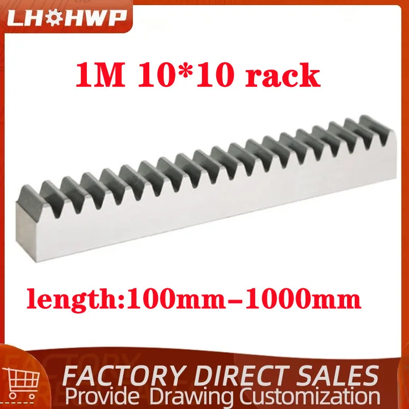 1Mod-10-10-350mm-400mm-450mm-500mm-1000mm-Spur-Gear-Rack-1M-Gear-Rack ...