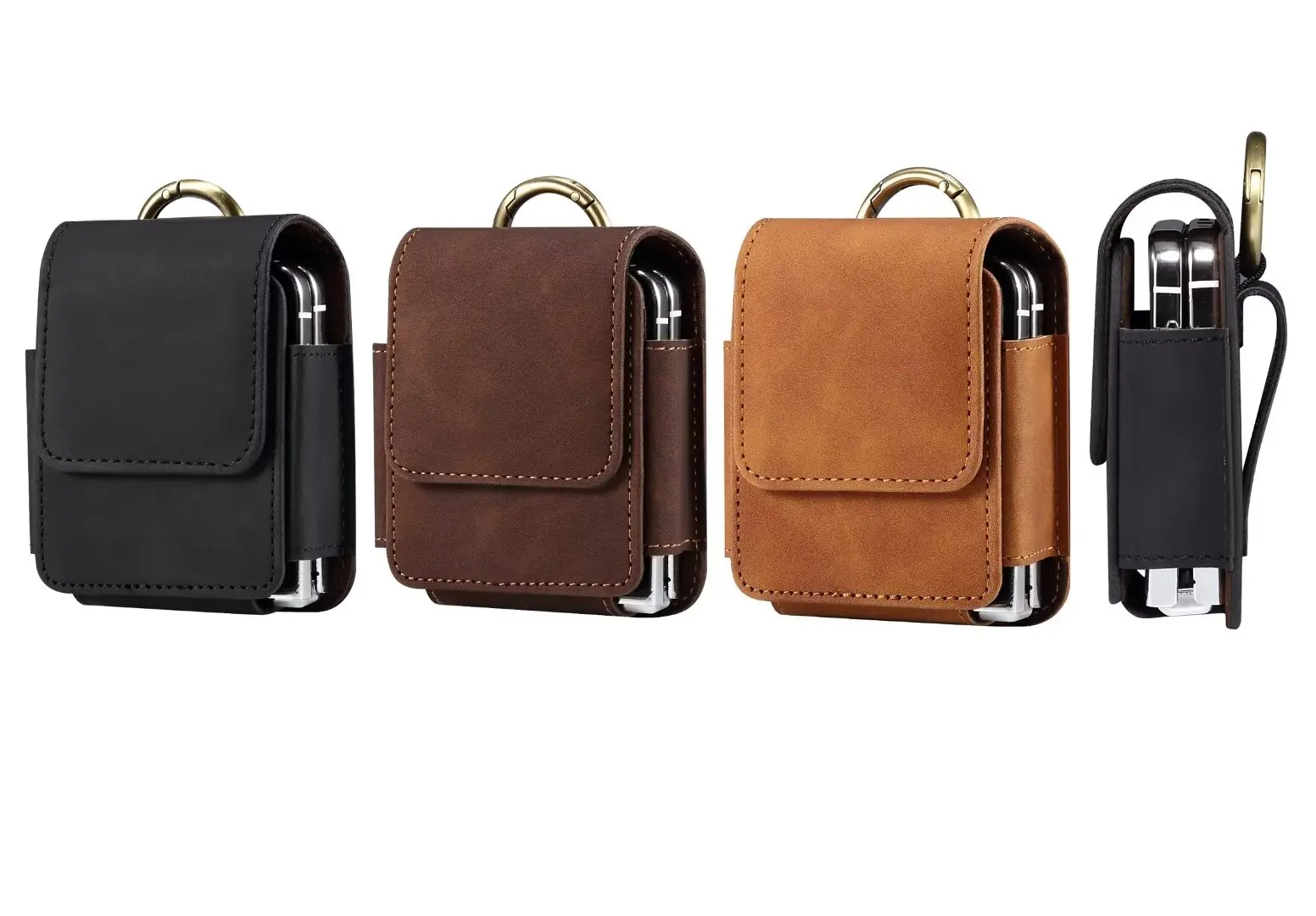 Flip Fold Phone Pouch For Samsung Galaxy Z Flip 6 5 4 3 2 5G Motorola ...