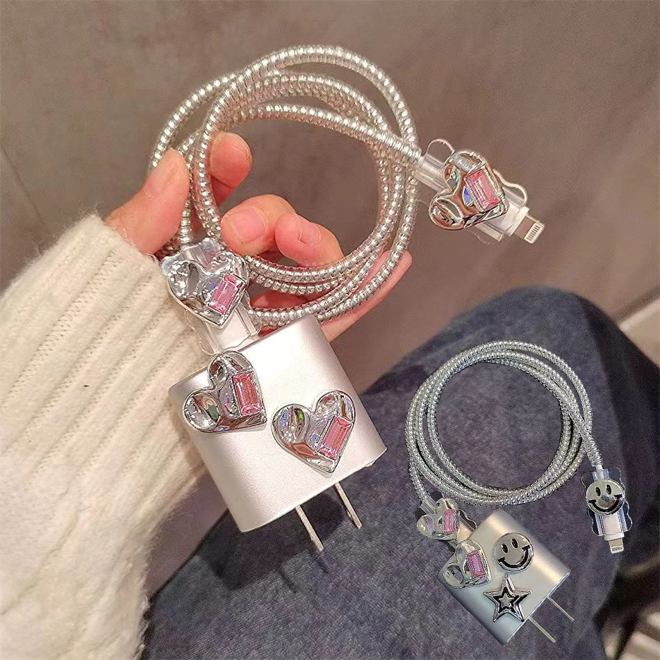 Cute-Cartoon-3D-Heart-USB-Cable-Protector-Cover-For-iPhone-18W20W-Data ...