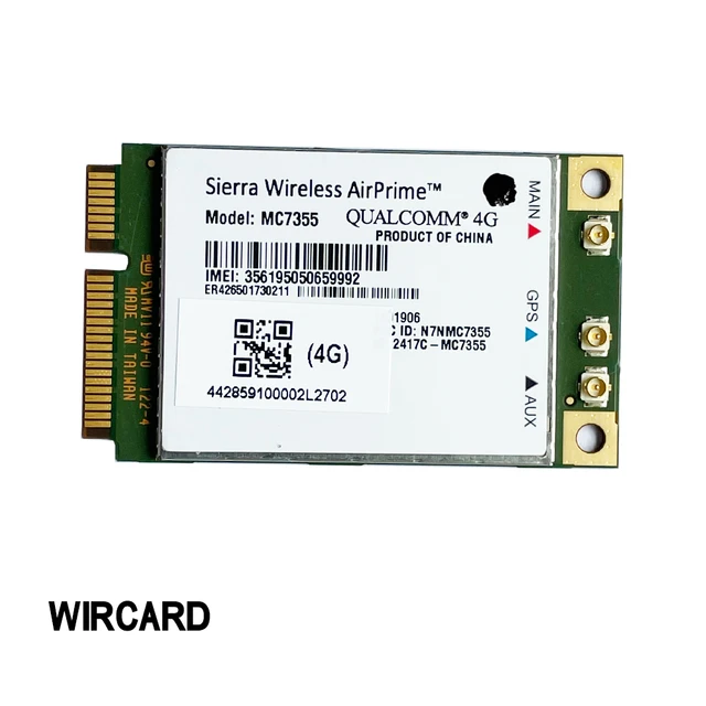 Mini PCI-E 4G Card MC7700 PCI-E 100Mbps 3G/4G LTE FDD Módulo ...