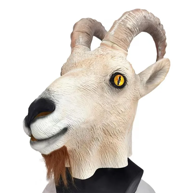 Goat-mask-Goat-Antelope-Animal-Head-Mask-Novelty-Halloween-Costume ...