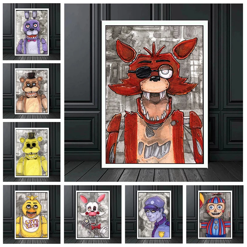 Poster-Wall-Art-Pictures-Freddys-Five-Nights-FNAF-Ultimate-Group-Game ...