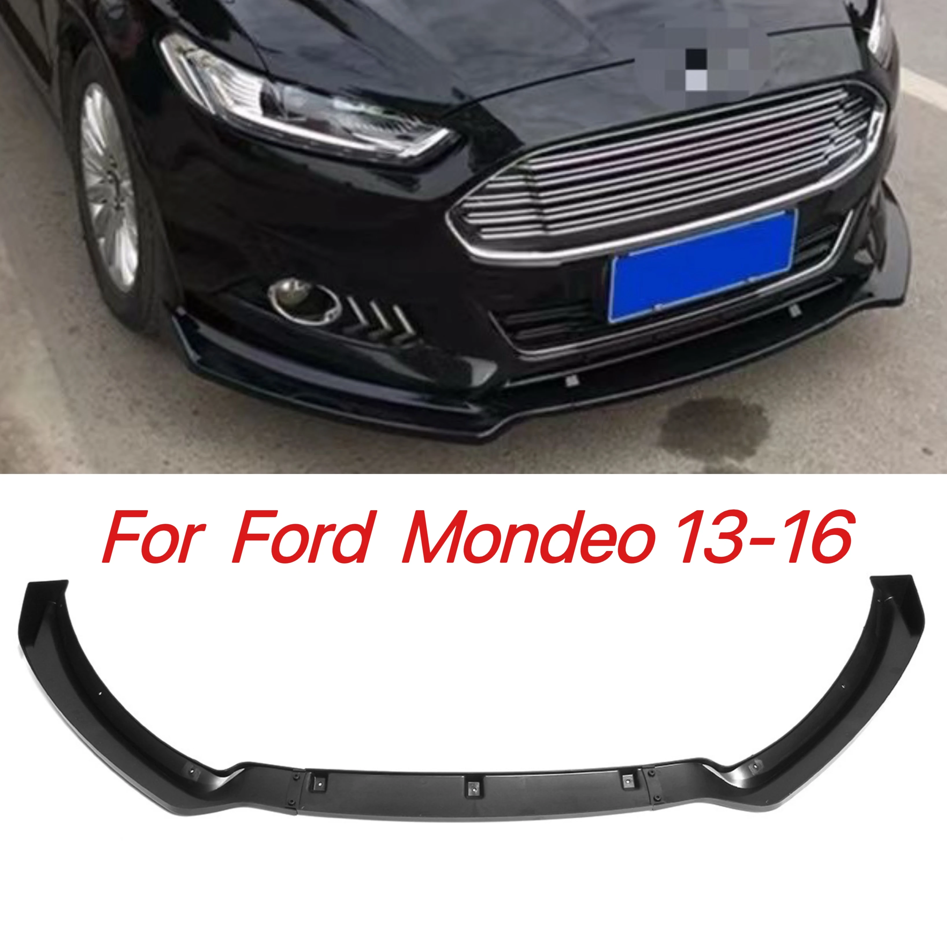 For Ford Mondeo Fusion 2013 14 15 16 Car Front Bumper Splitter Lip ...