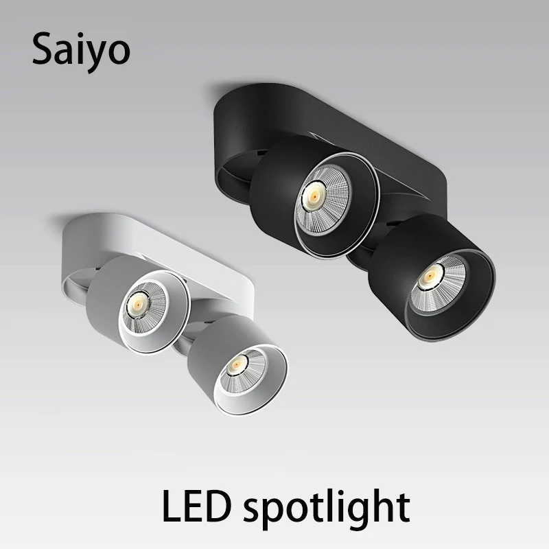 Led Spotlight Adjustable Angle Surface Mounted Spot Light Foldable ...
