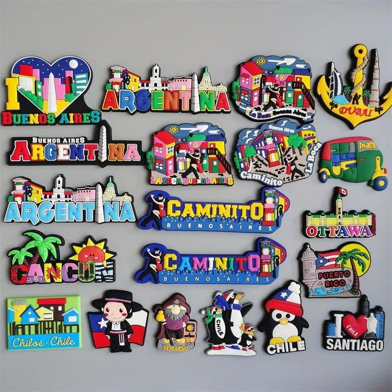 PVC-Fridge-Magnets-Tanzania-New-York-Bahamas-Antigua-Dubai-Venezvela ...