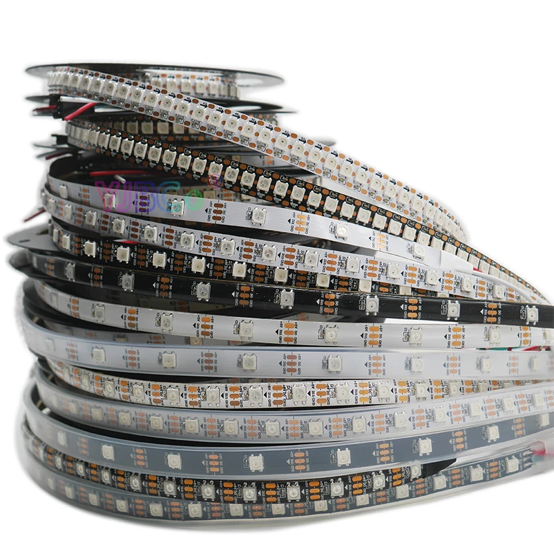 Ws2812b Smart Pixel Led Strip Light;1m/2m/3m/5m Ws2812 Ic;30/60/144 ...