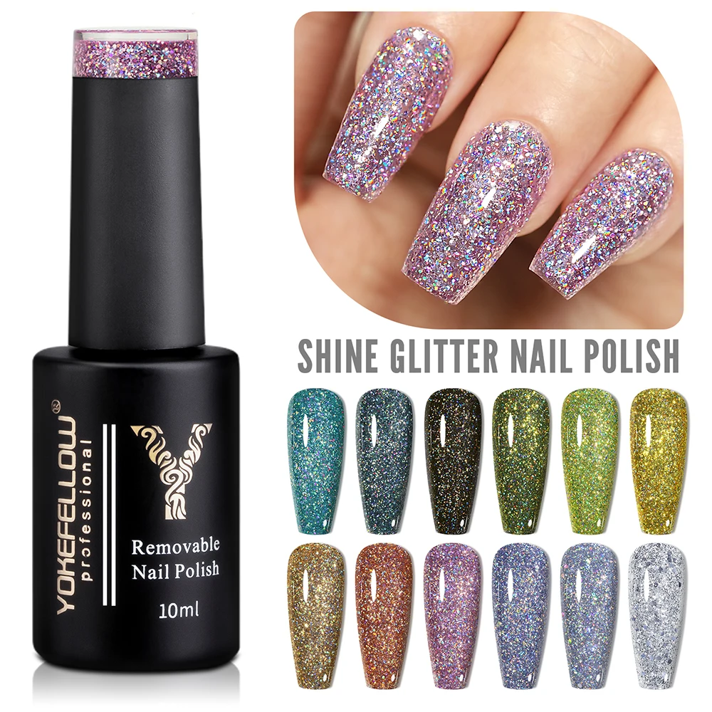 YOKEFELLOW-10ml-Nail-Gel-Polish-Purple-Blue-Grey-Gypsophila-Reflective ...