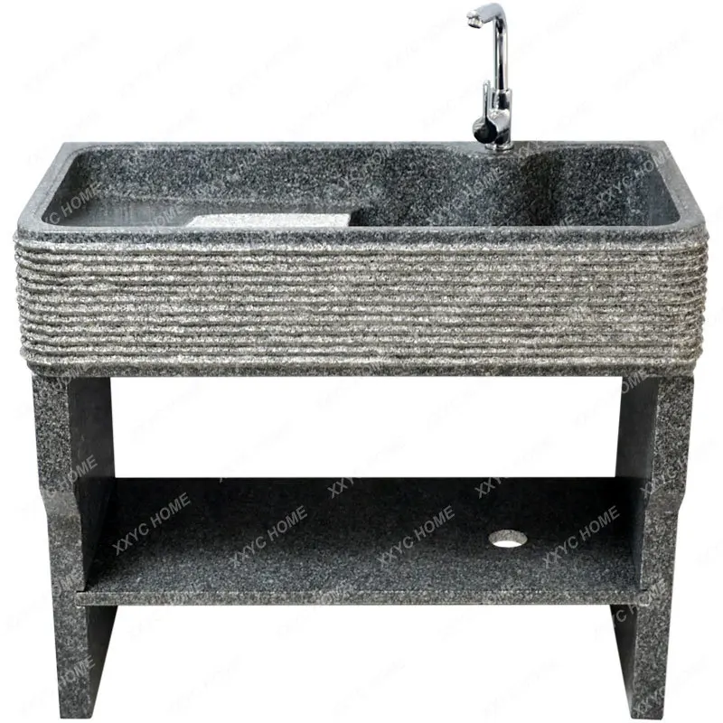 Stone Laundry Sink Stone Laundry Inter-Platform Basin with Washboard ...