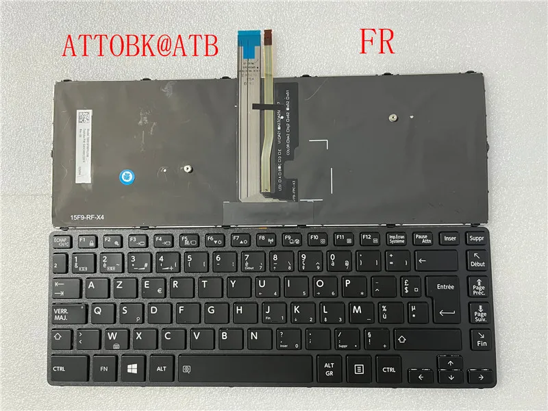 New FR/SP/LA For Toshiba Portege R30 30 Series Laptop Keyboard Black ...