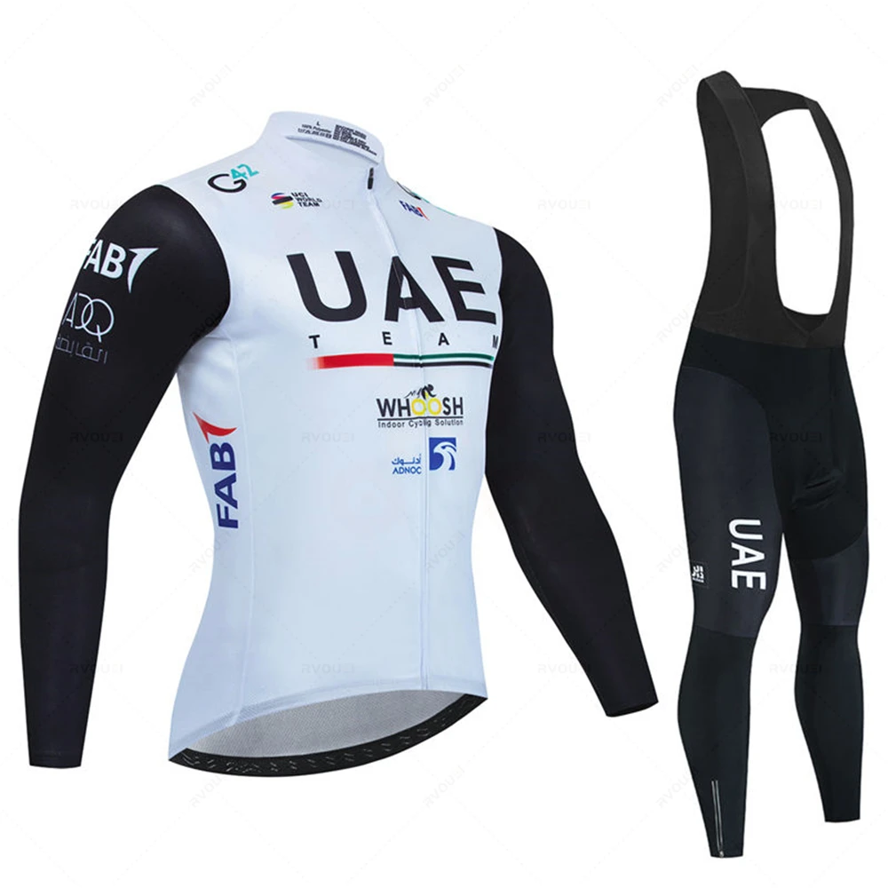 Uae Team Autumn Cycling Jersey Set Bicycle Sportwear Mtb Maillot Ropa ...