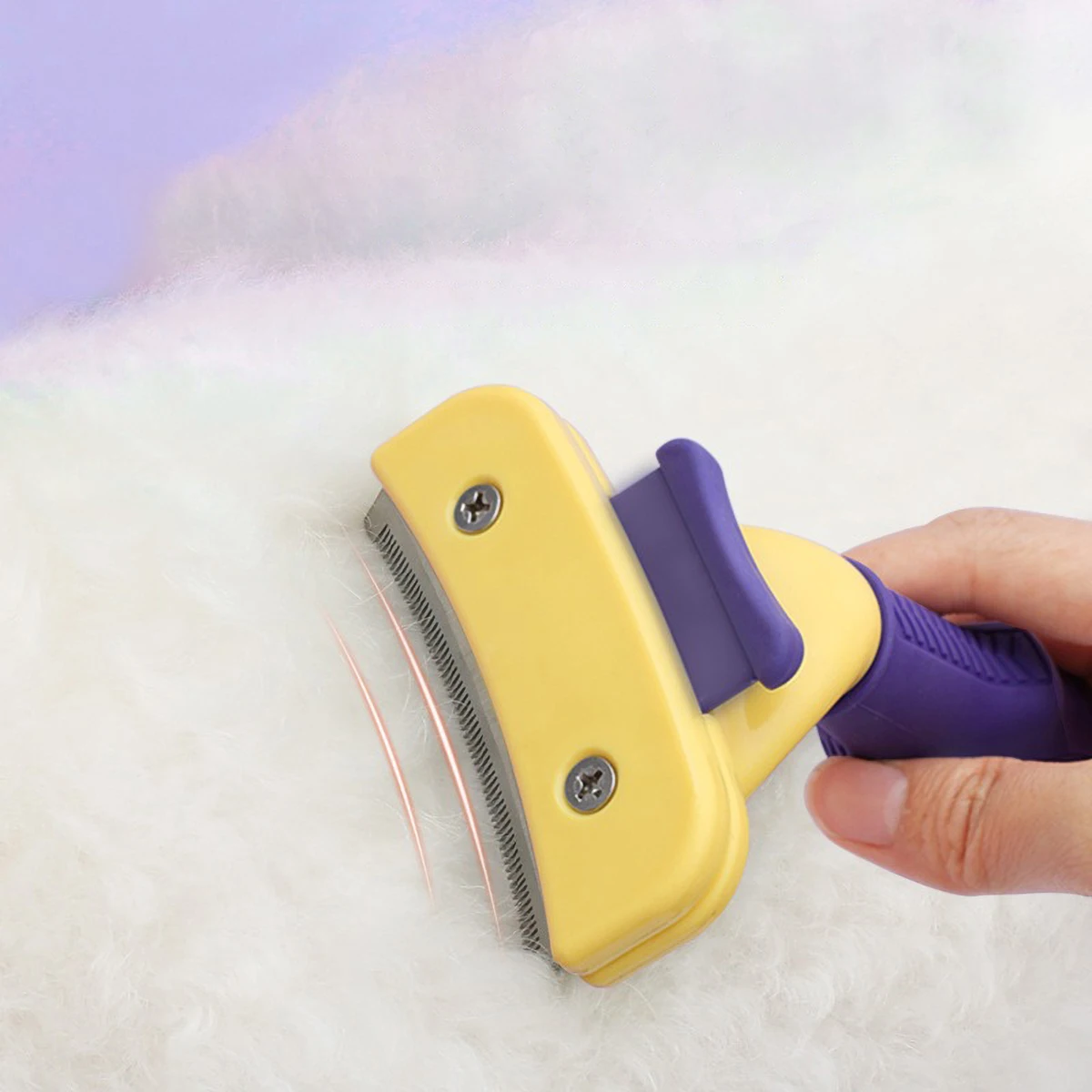 Stainless Steel Blade Cat Grooming Knife Comfortable Pet Hair Combing ...