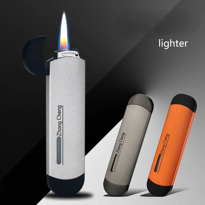 Circular-Arc-Grinding-Wheel-Open-Flame-Portable-Lighter-Gadgets-For-Men ...