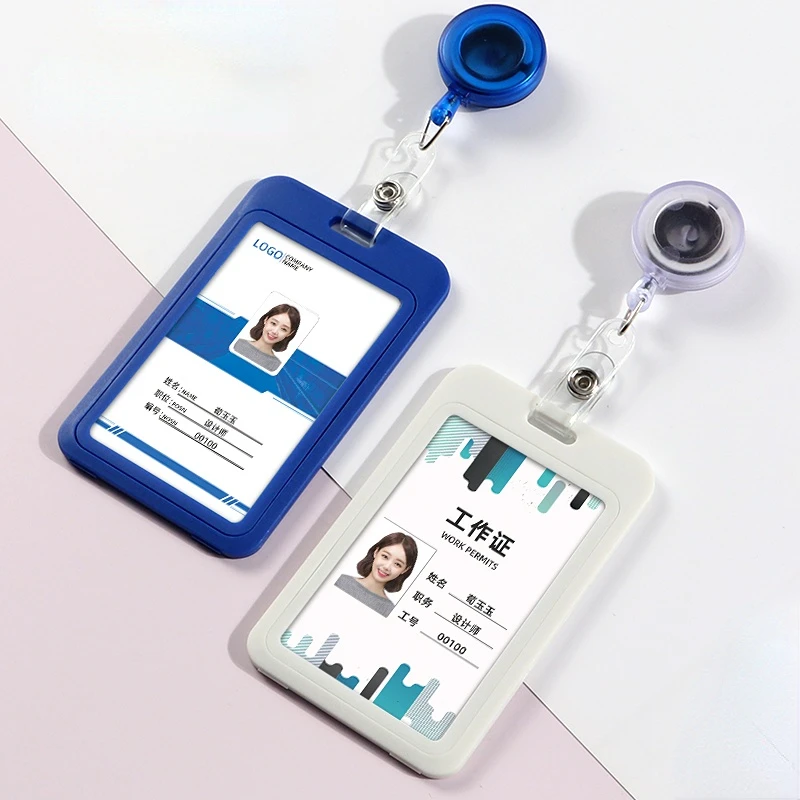 ID-Tag-Work-Pass-Employee-s-Card-Cover-Sleeve-Badge-Holder-Working ...