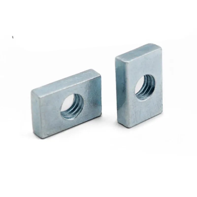 10-50pcs-Square-Nut-M3-M4-M5-M6-M8-Zinc-Plated-Carbon-Steel-Thin ...