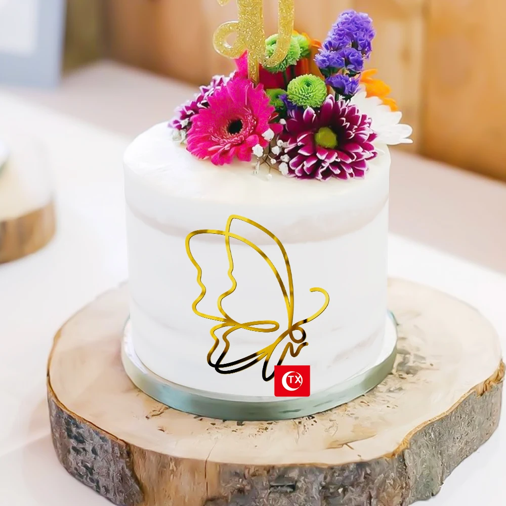 TX-Ins-Style-Elegant-Woman-Face-Cake-Topper-Line-Art-Cake-Topper ...